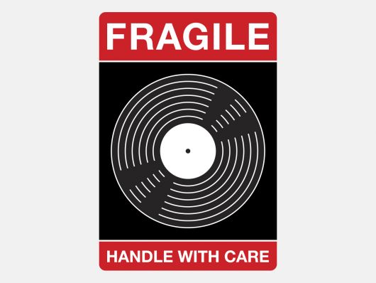Vinyl Shipment Stickers - Handle With Care | DiscoGuard